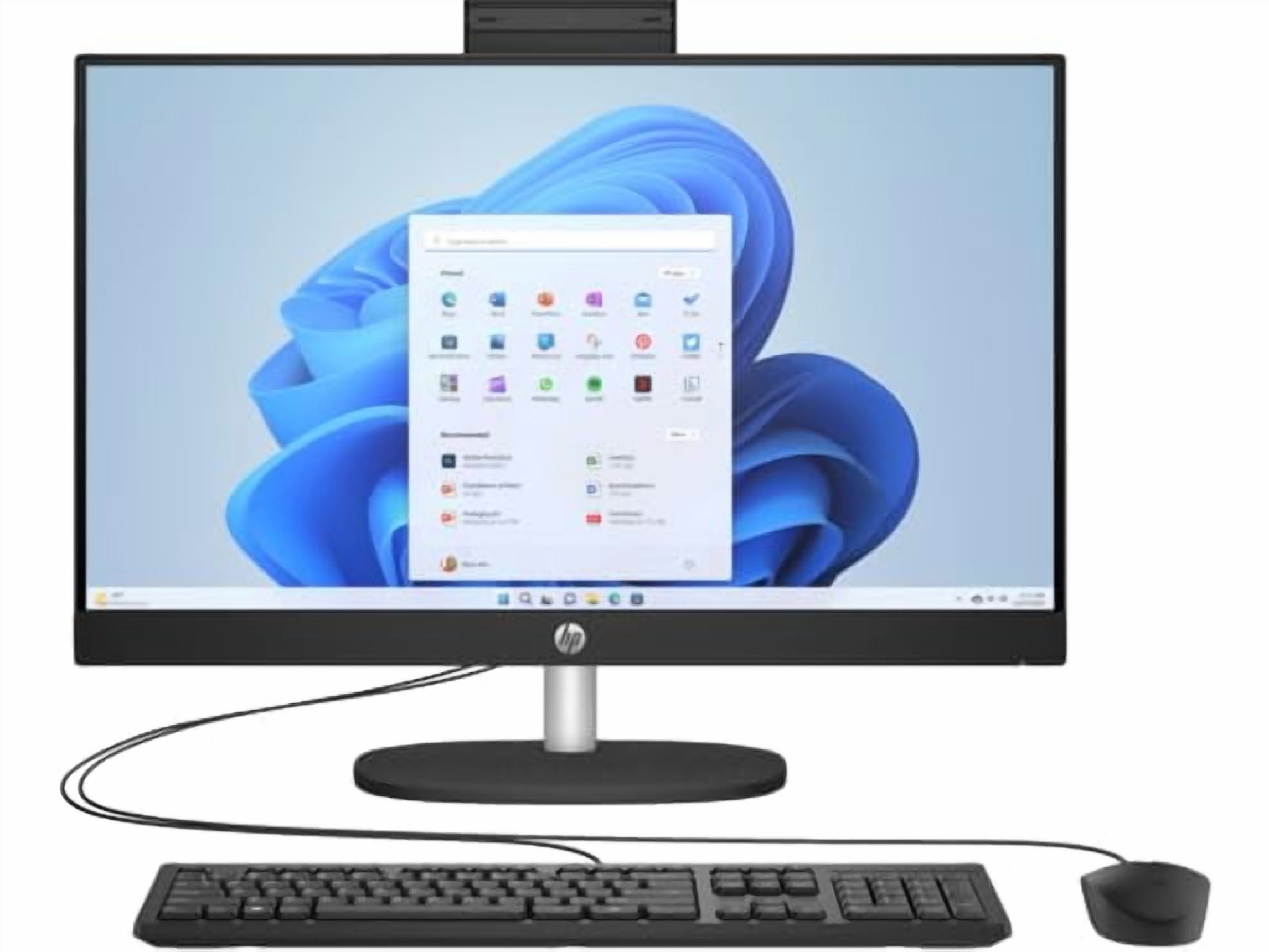 HP 24-cr100 All-in-One Desktop, 2024, 23.8" 1920 x 1080 IPS 60Hz Touch ...
