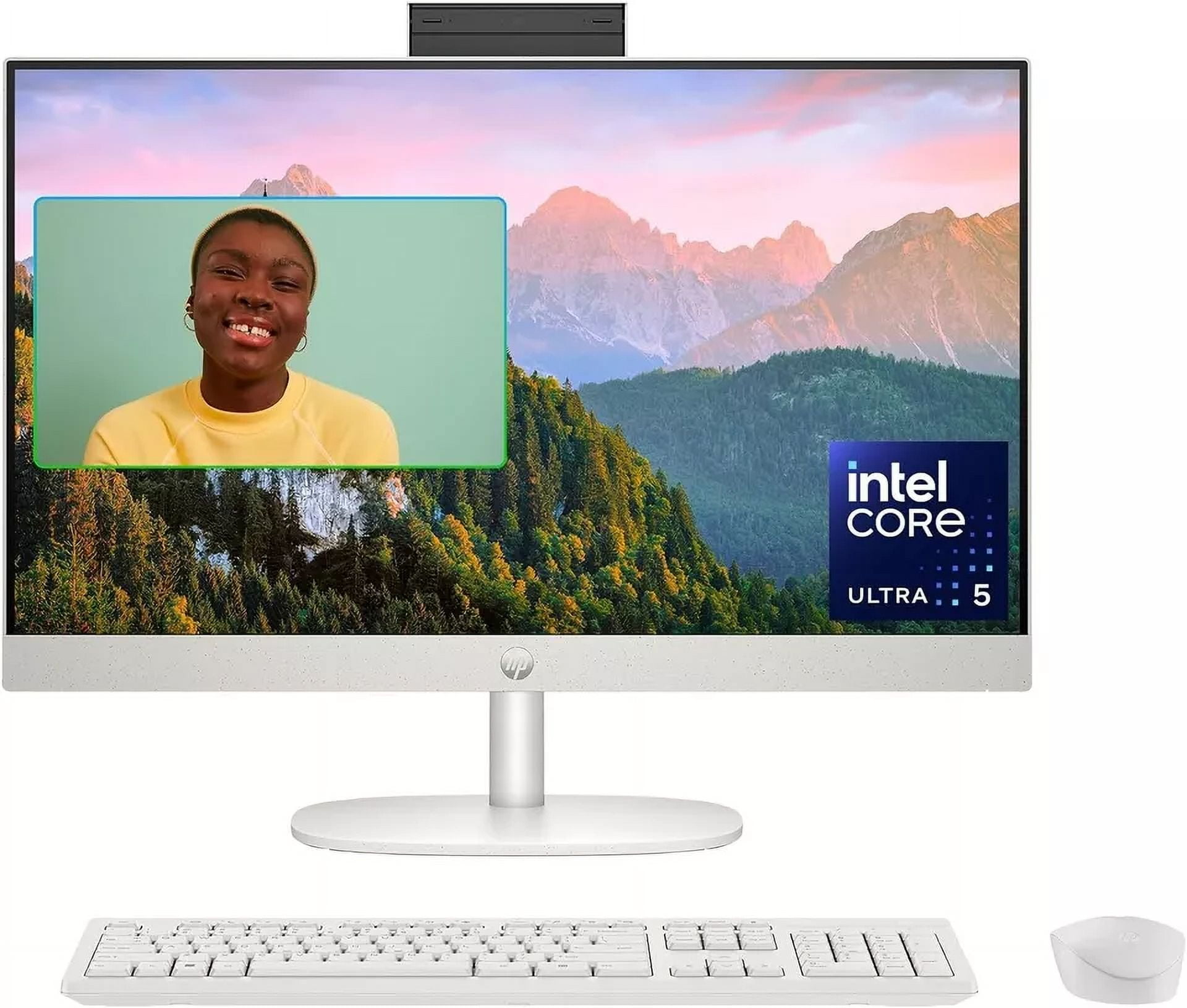 HP 24 inch All-in-One Desktop PC, FHD Display, Intel Core Ultra 5 125U ...
