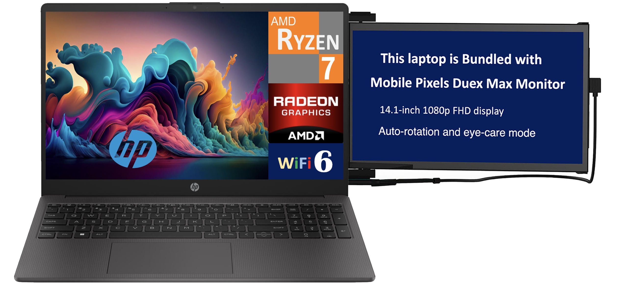 HP 255 Business Laptop 15.6in FHD Display (AMD Ryzen 7 7730U, 64GB DDR4, 4TB PCIe SSD, AMD ...