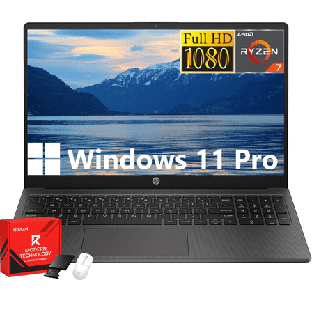 HP 17 17.3" FHD IPS [Windows 11 Pro] Business Laptop Computer, AMD ...