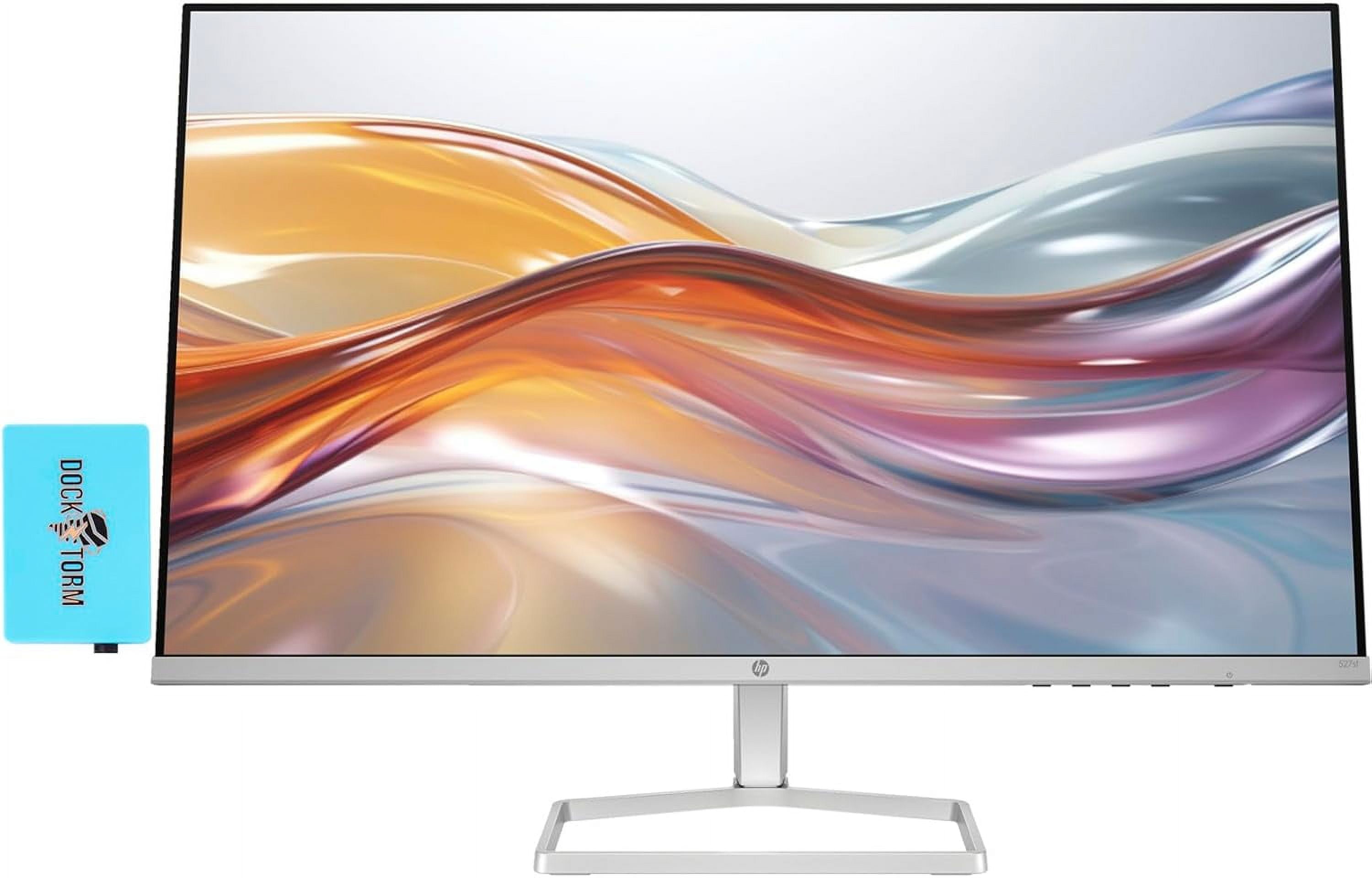 HP 27" FHD IPS (1920x1080) Monitor Bundle with Docztorm Dock, 100Hz ...