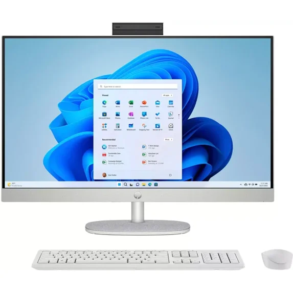 HP - 27" Full HD Touch-Screen All-in-One with Adjustable Height - Intel ...