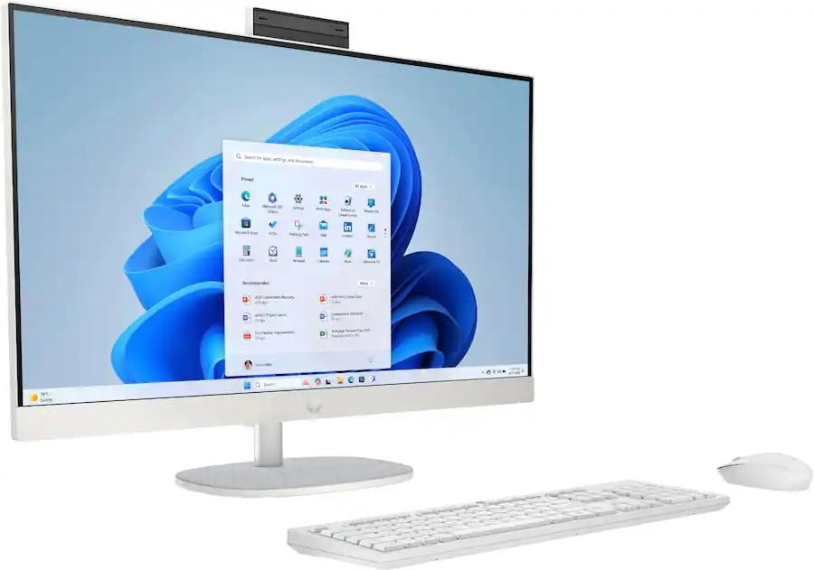 HP - 27" Full HD Touch-Screen All-in-One with Adjustable Height - Intel ...