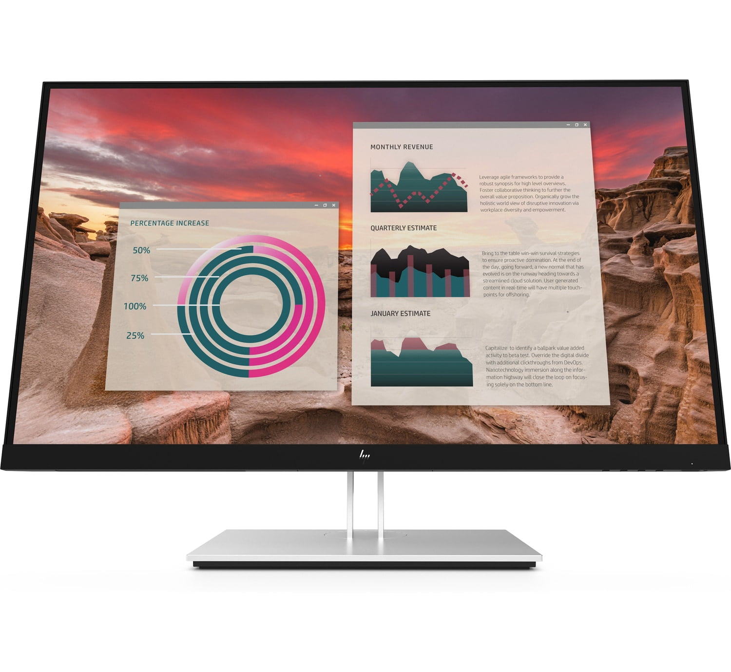 "HP 27"" Computer Screen, QHD USB-C E27u G4 Monitor, 2560 x 1440, 50-60 ...