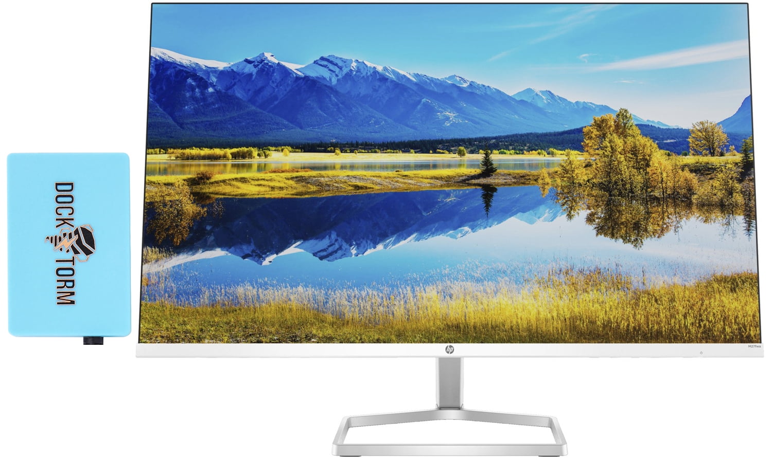 HP 27 inch 16:9 FreeSync IPS Monitor Bundle With Docztorm Dock, 27 inch ...