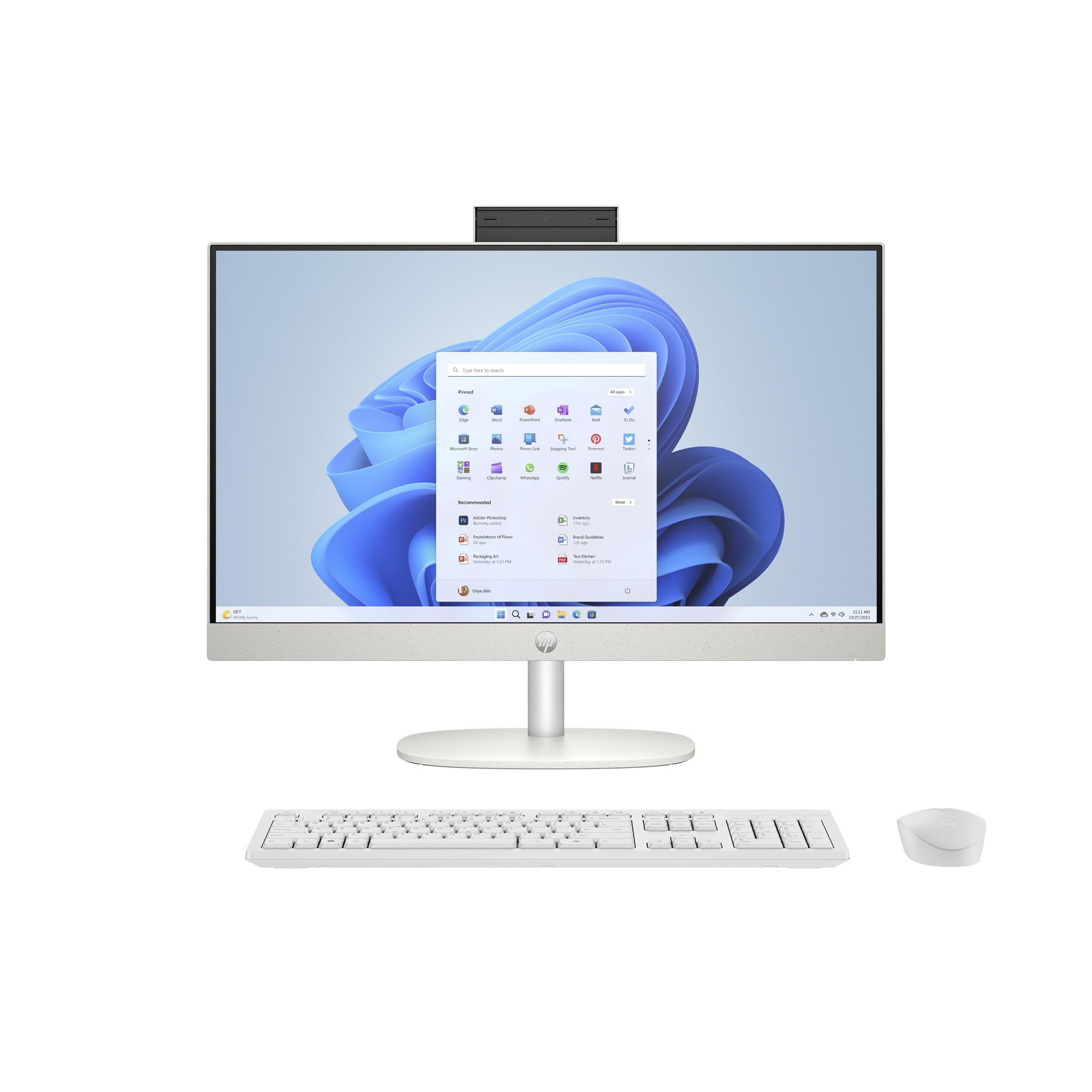 HP 27 inch All-in-One Desktop PC 27-cr1080 - Walmart.com