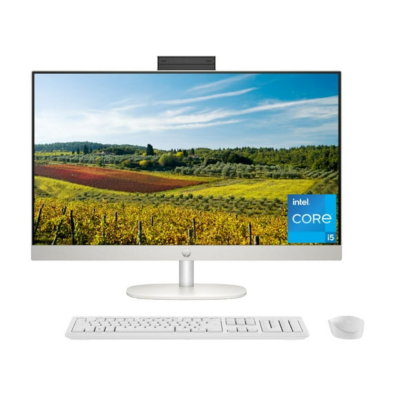 HP 27 inch All-in-One Desktop PC, FHD Display, 13th Gen Intel Core i5 ...