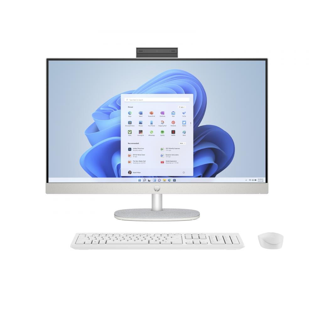 HP 27 Full HD Touchscreen All In One Computer AMD Ryzen 5 7520U 8GB RAM 512GB SSD
