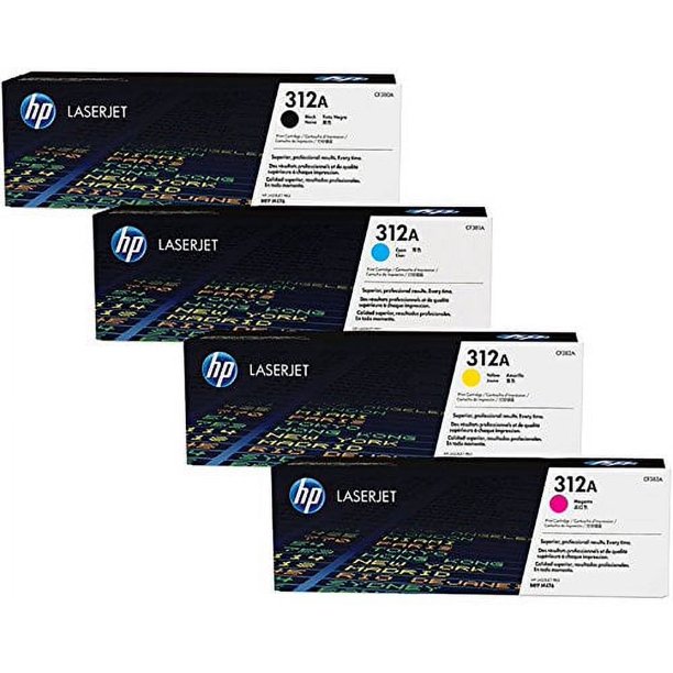 HP 312A CF380A, CF381A, CF382A, CF383A Toner Set - Walmart Business ...