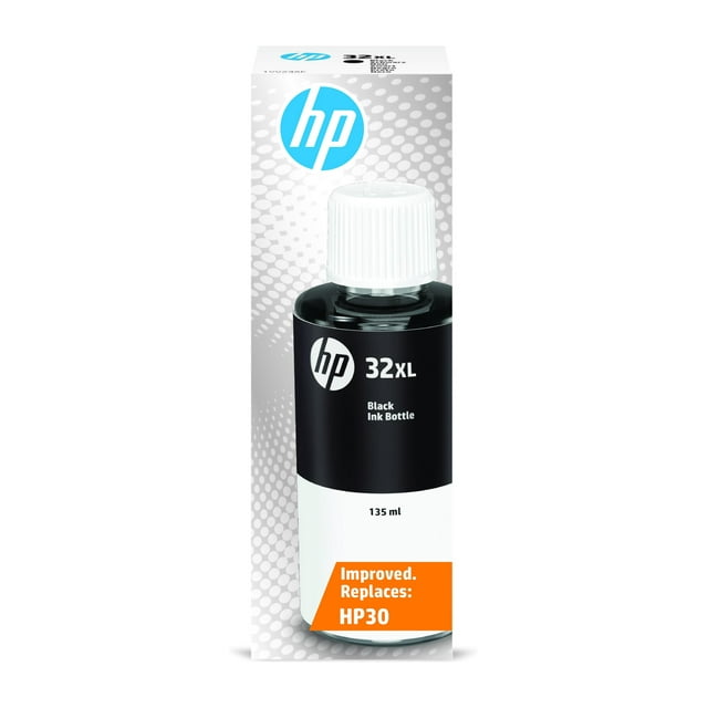 HP High-Yield 32XL Black Original Ink Bottle, 135-ml, Approx. 6,000 ...