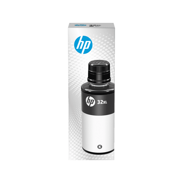 HP High-Yield 32XL Black Original Ink Bottle, 135-ml, Approx. 6,000 ...