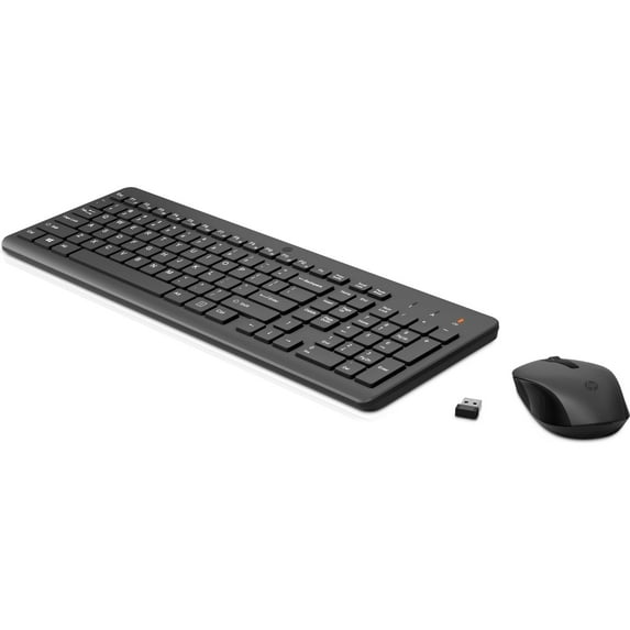 HP, Wireless Mouse and Keyboard, 330, Ergonomic with Numeric Pad ...