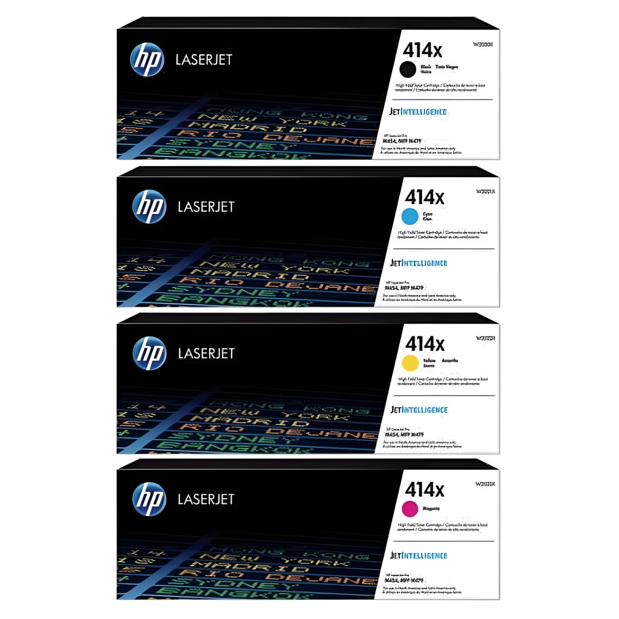 HP 414X W2020X, W2021X, W2022X, W2023X High Yield HP Color LaserJet Pro ...