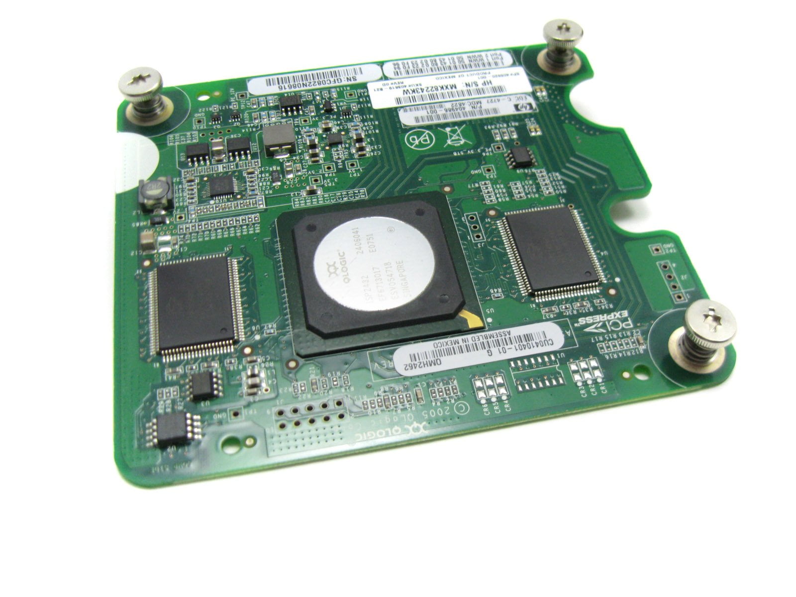 HP 4GB 2 Port FC Qlogic QMH2462 HBA Mezzanine Board for C-Class ...