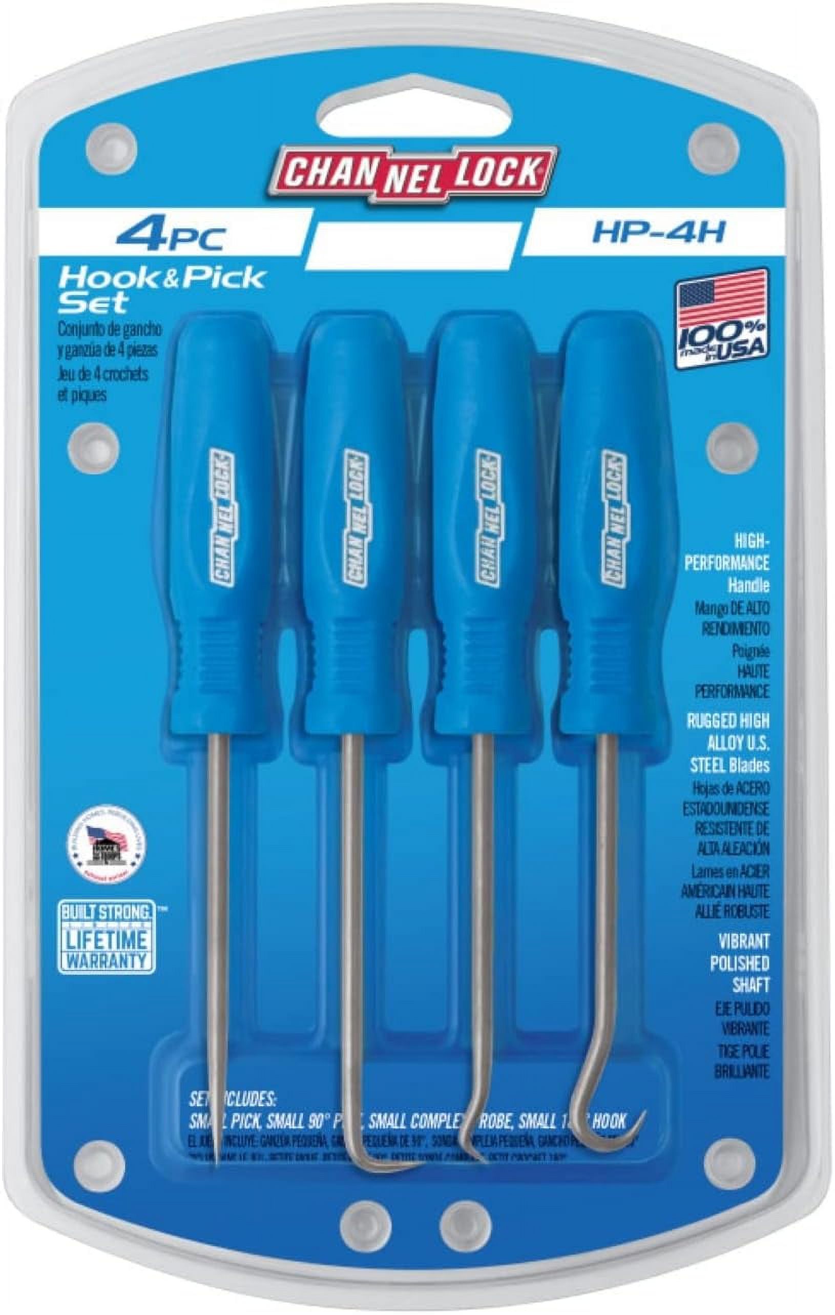 HP-4H 4 Piece Precision Hook and Pick Set - Walmart.com