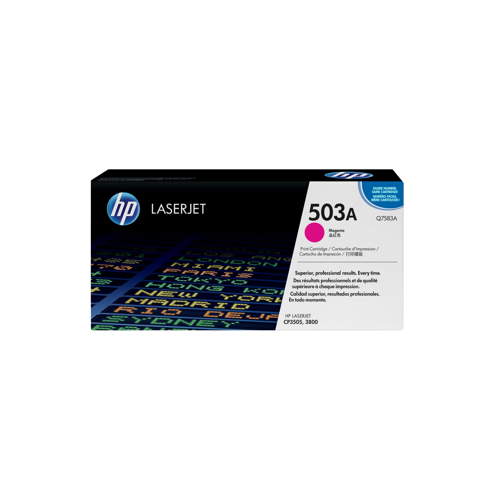 HP LaserJet 503A (Q7583A) Toner Cartridge, Magenta for LaserJet Printer ...