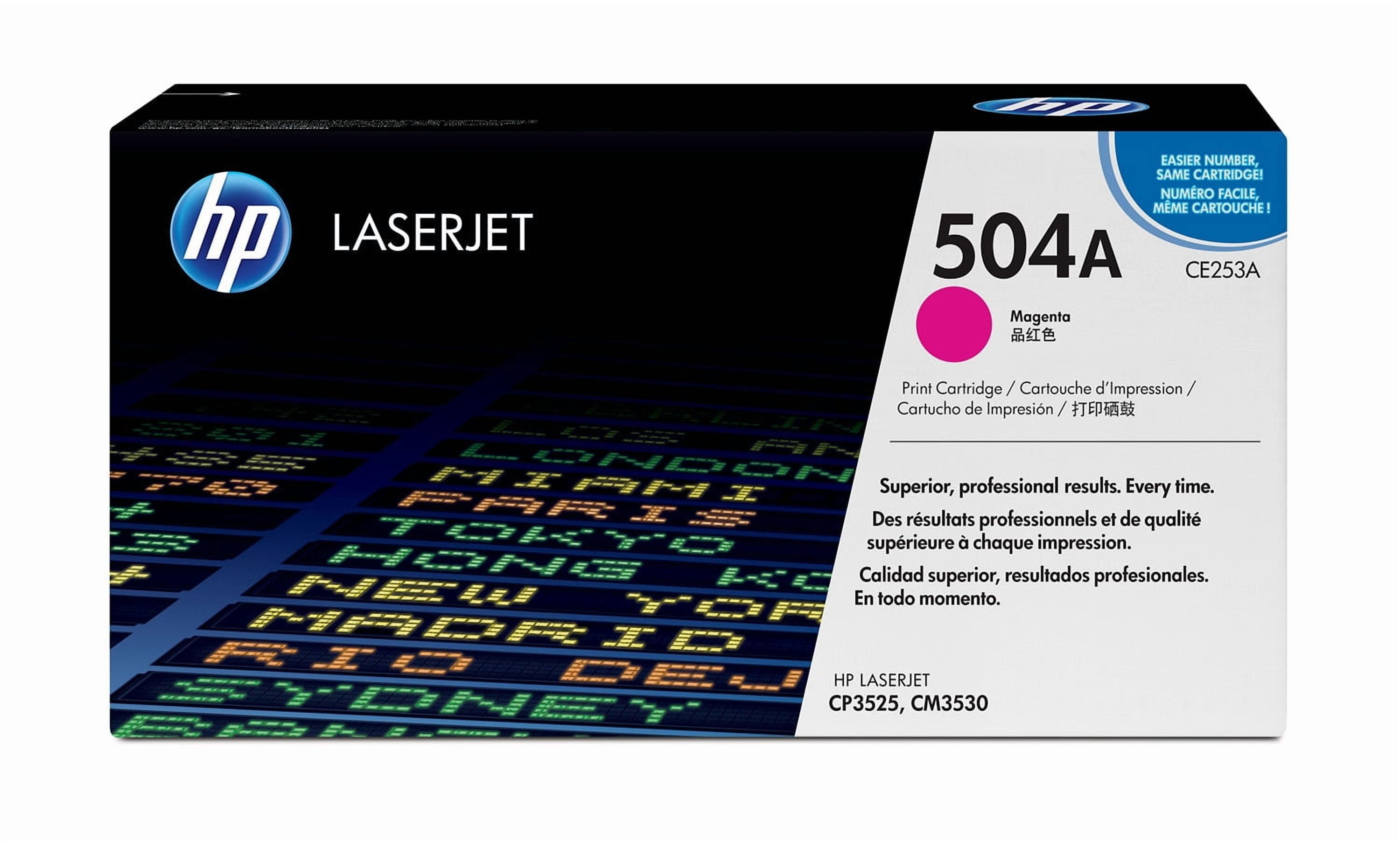 Free Shipping! HP 504A Magenta Original LaserJet Toner Cartridge ...