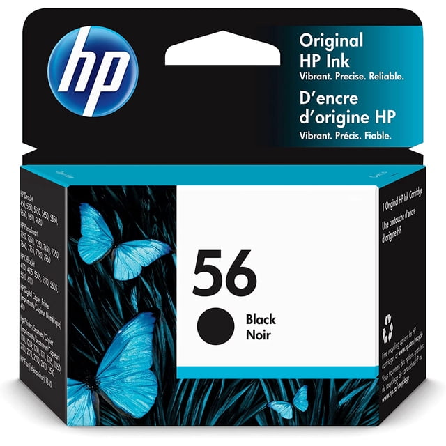 HP 56 Black Ink Cartridge | Works with HP DeskJet 450, 5000, 9600 ...