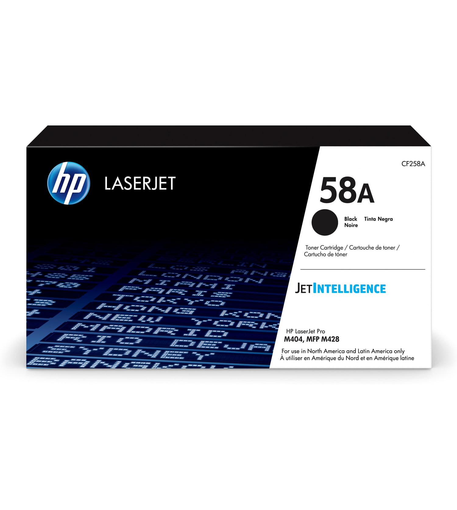 HP LaserJet 58A CF258A Original Black Toner Cartridge, Standard Yield ...