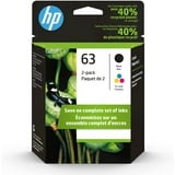 HP 63 Original Ink Cartridges - Black and Color, ENY Printer Supported ...