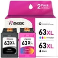 HP 63 Ink Cartridges Black and Tri-Color - 2 Pack - Walmart.com