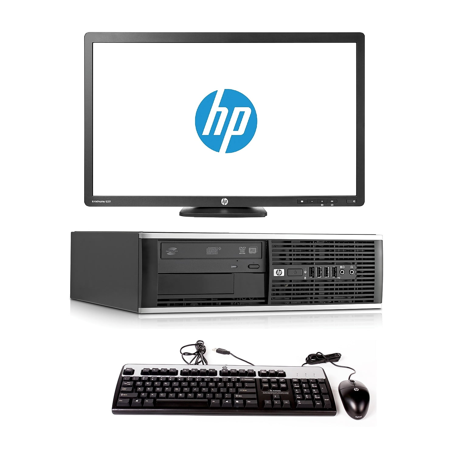 HP 6300 Pro Sff Refubrished Desktop Computer with 22" LCD Monitor Intel ...