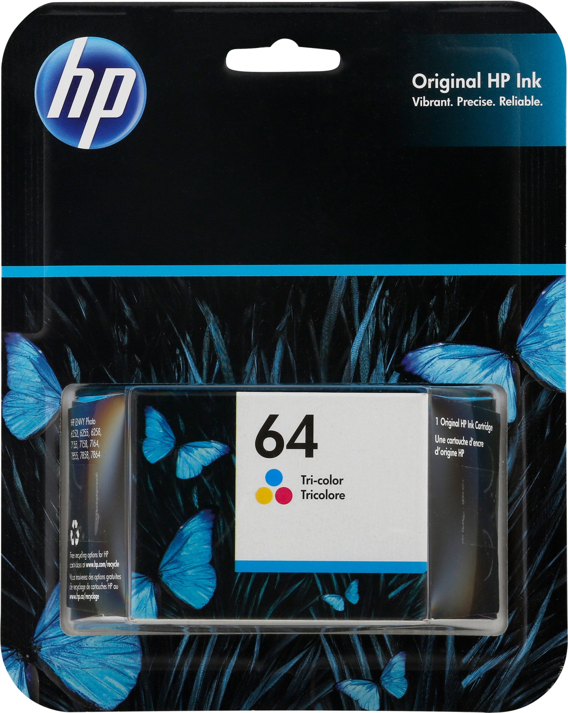 HP 64 Color Ink Cartridge N9J89AN for ENVY Photo Printer Series - NEW ...