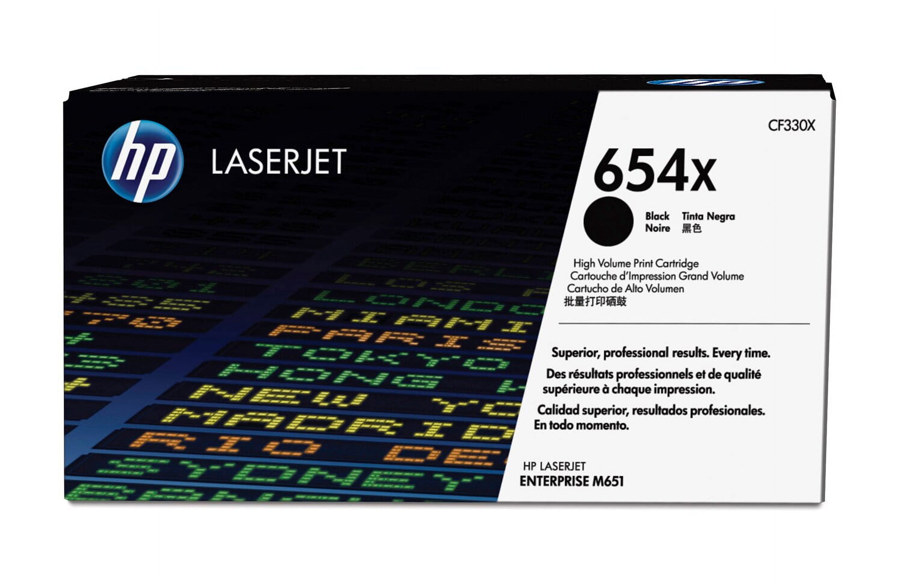 Free Shipping! HP 654X High Yield Black Original LaserJet Toner ...