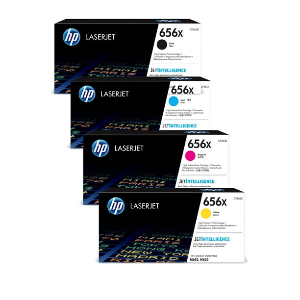 HP 656X Color Laserjet High Yield Toner Set, Cyan, Magenta, Yellow and ...