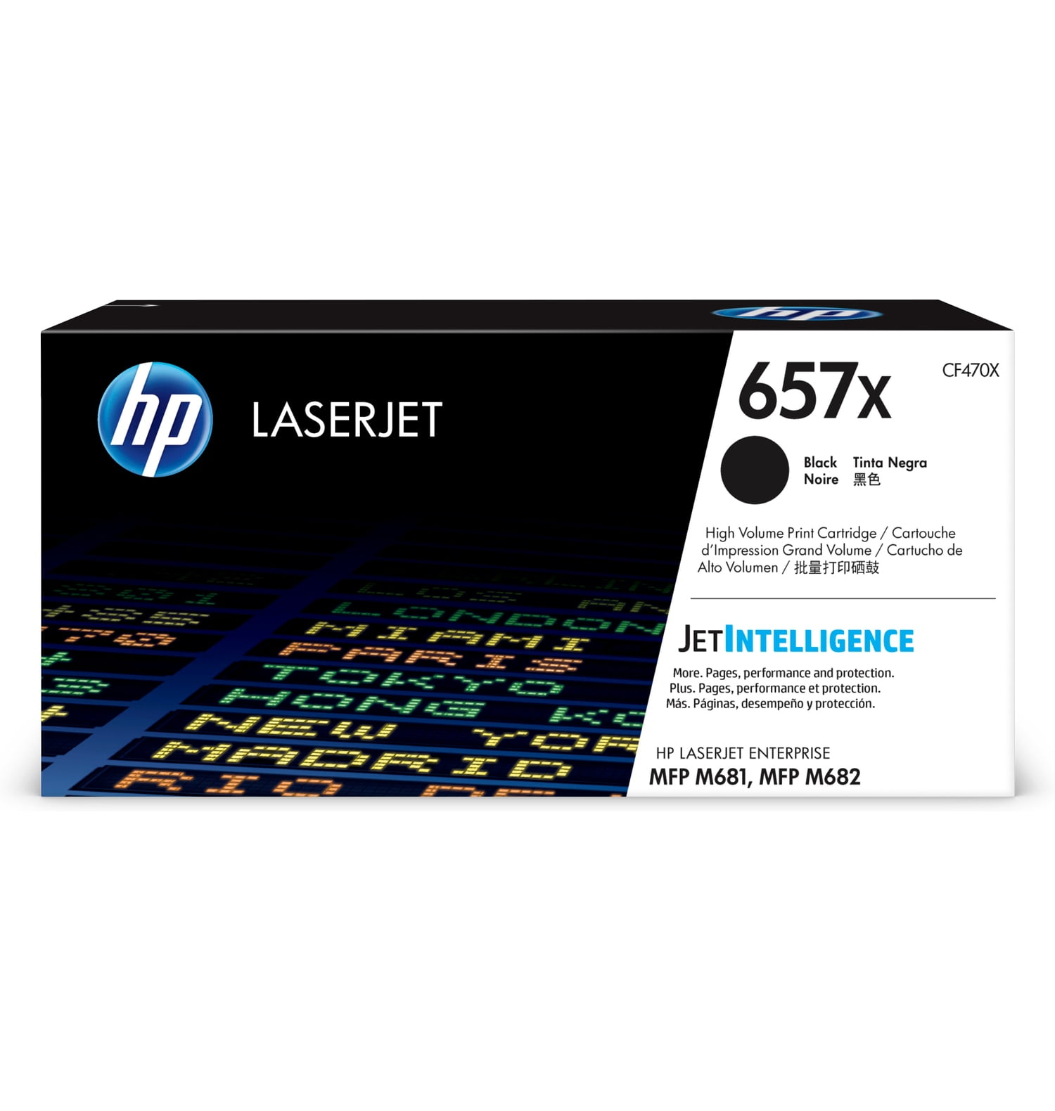 HP 657X High Yield Original LaserJet Ink Toner Cartridge, Black ...