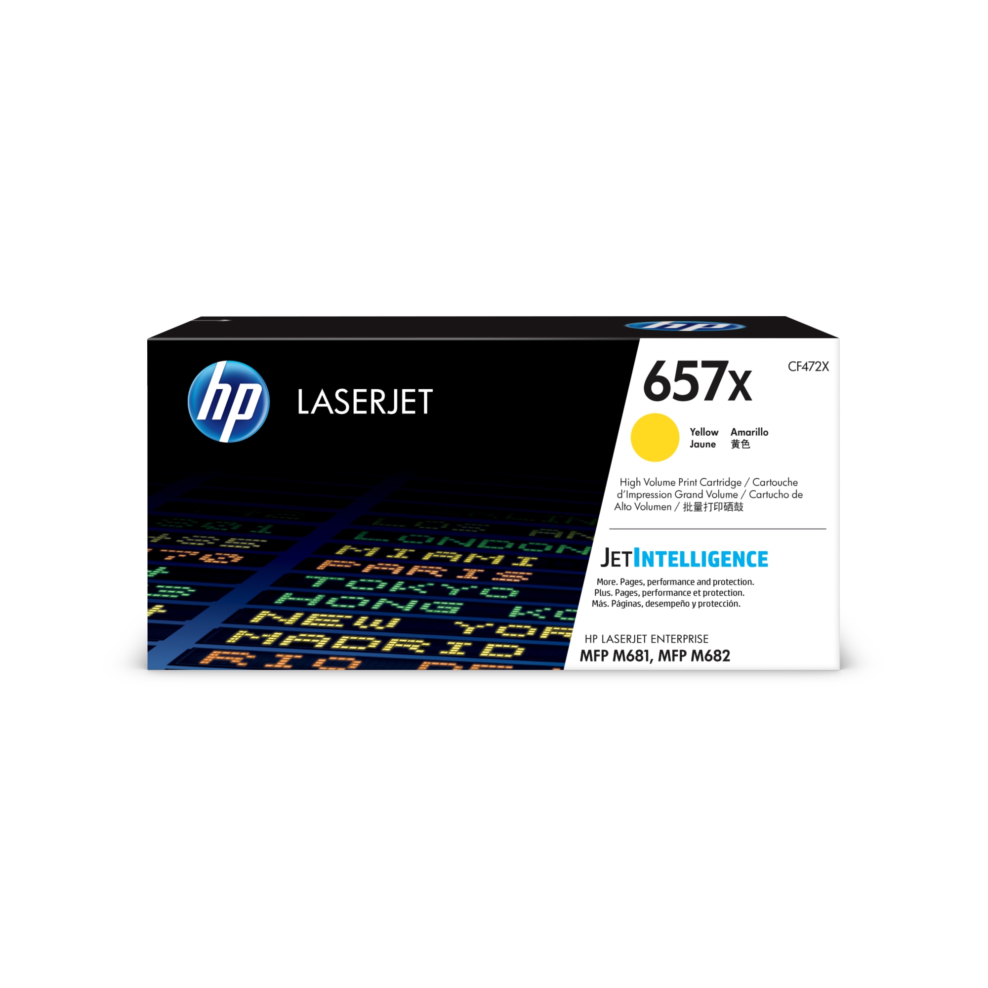 HP 657X High Yield Yellow Original LaserJet Toner Cartridge, ~23,000 ...