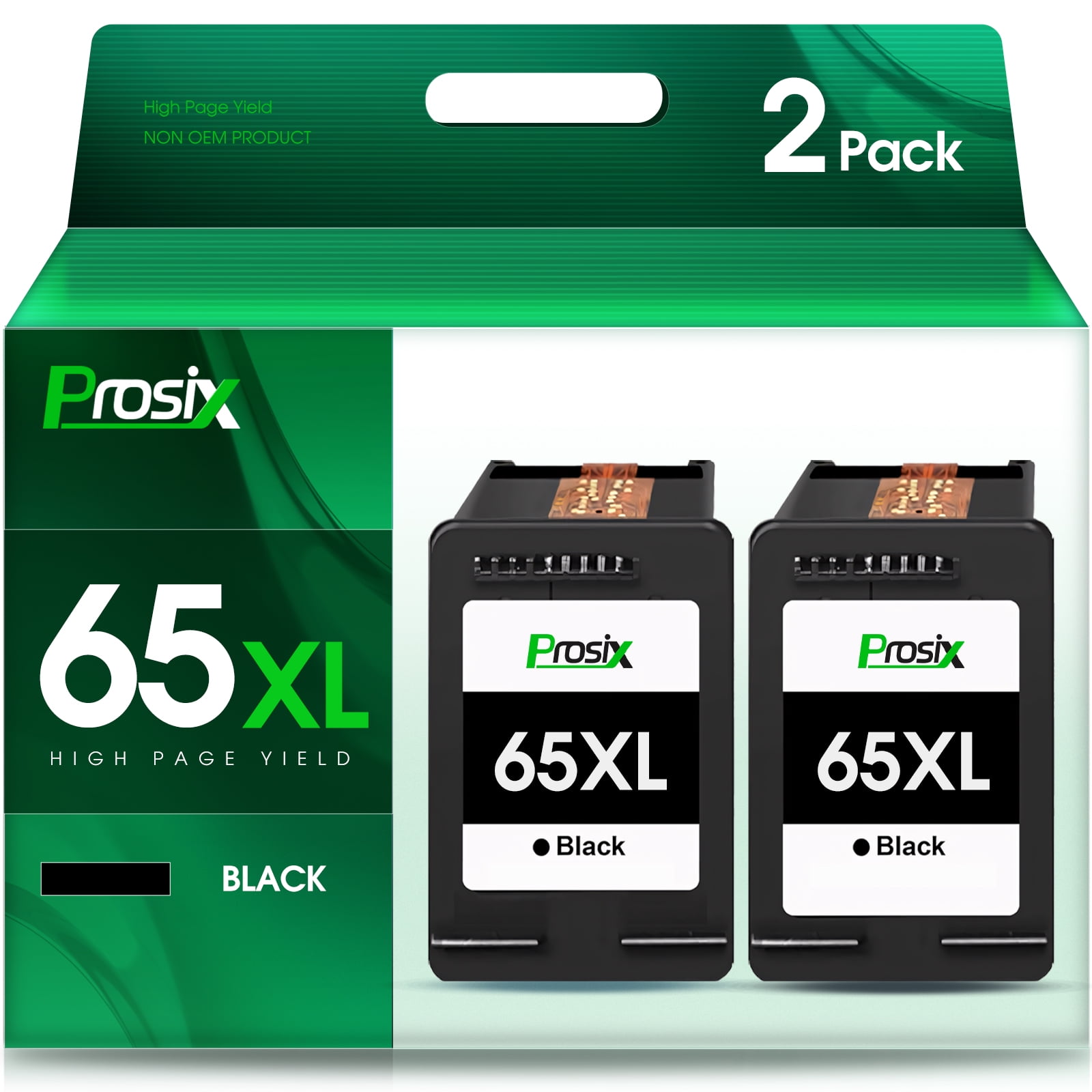 65xl Ink Cartridge for HP 65 65xl Black High-Yield Ink Cartridges, 2 ...