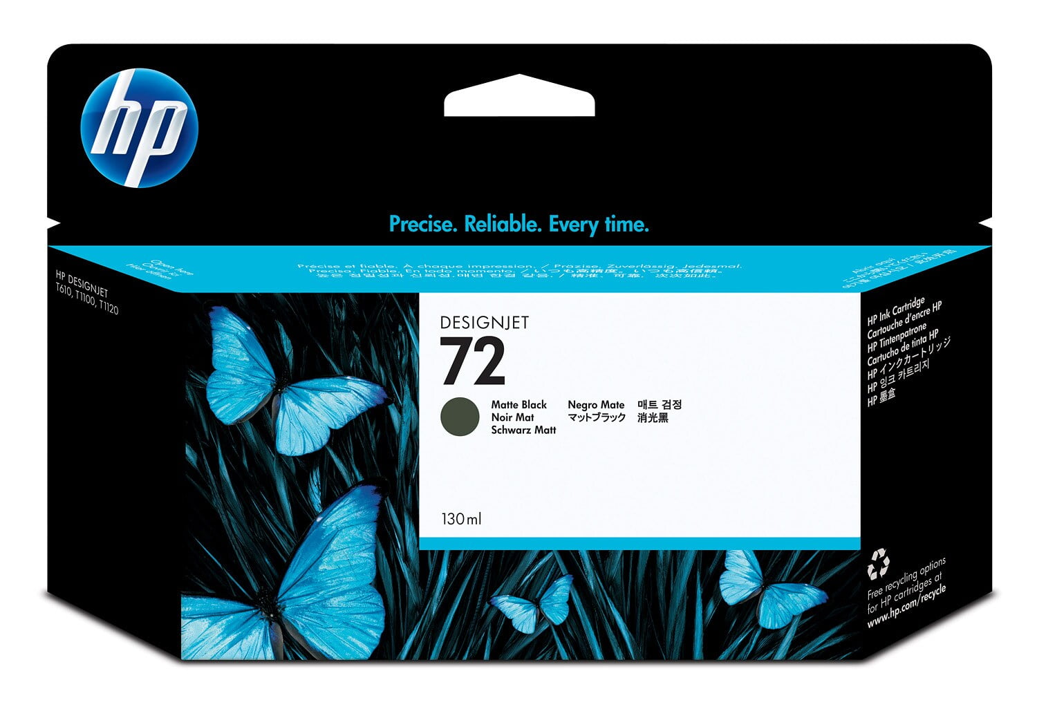 HP DesignJet Printer Ink Cartridge - 130ml Matte Black, C9403A ...