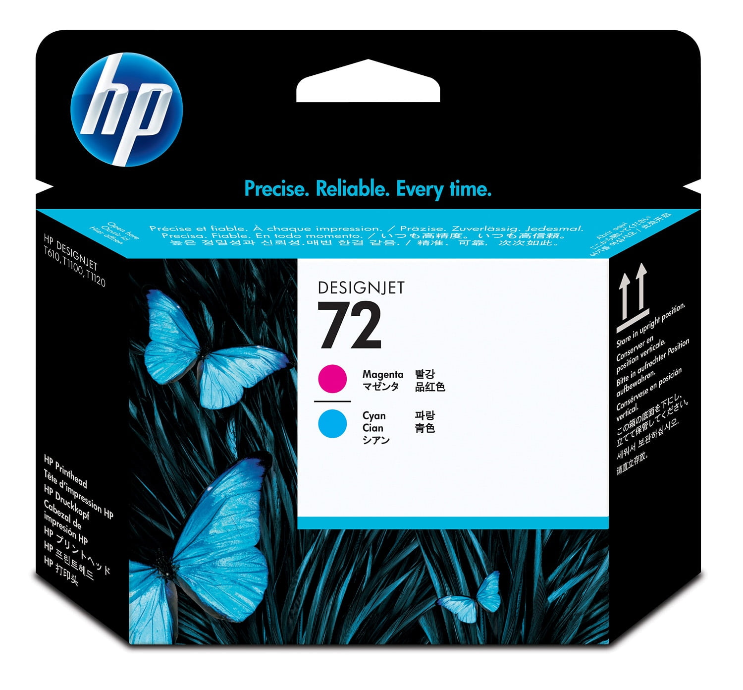 HP 72 Magenta and Cyan DesignJet Printhead, C9383A - Walmart Business ...