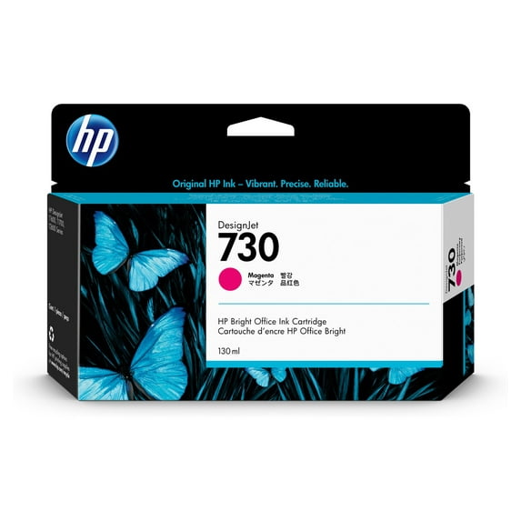 HP 730 130-ml Magenta DesignJet Ink Cartridge, P2V63A - Walmart.com