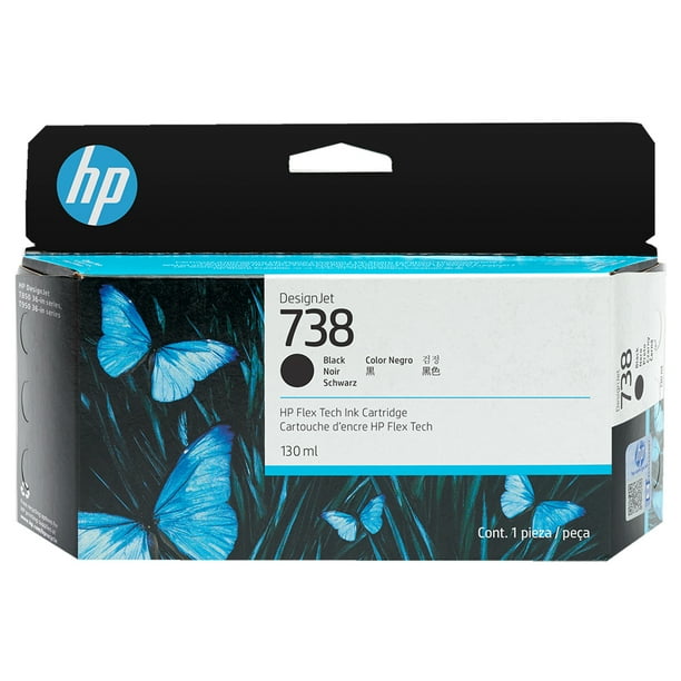HP HP 738 130-ml Black DesignJet Ink Cartridge - Walmart Business Supplies