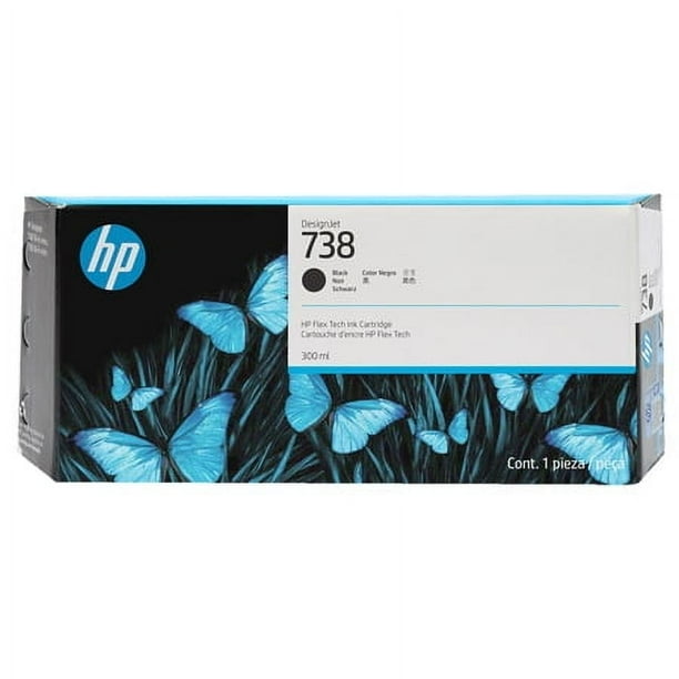 HP 738 300-ml Black DesignJet Ink Cartridge - Walmart Business Supplies