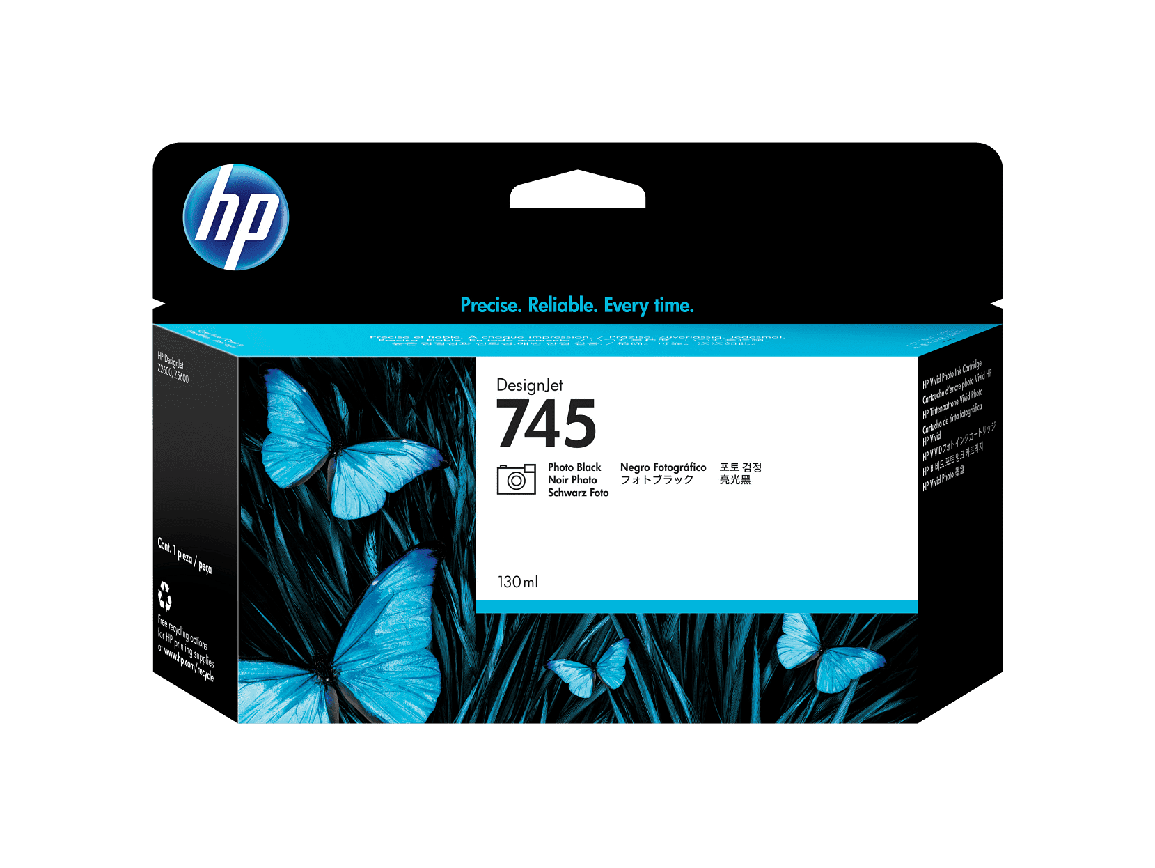 HP 745 130-ml DesignJet Photo Black Ink Cartridge, F9J98A - Walmart.com
