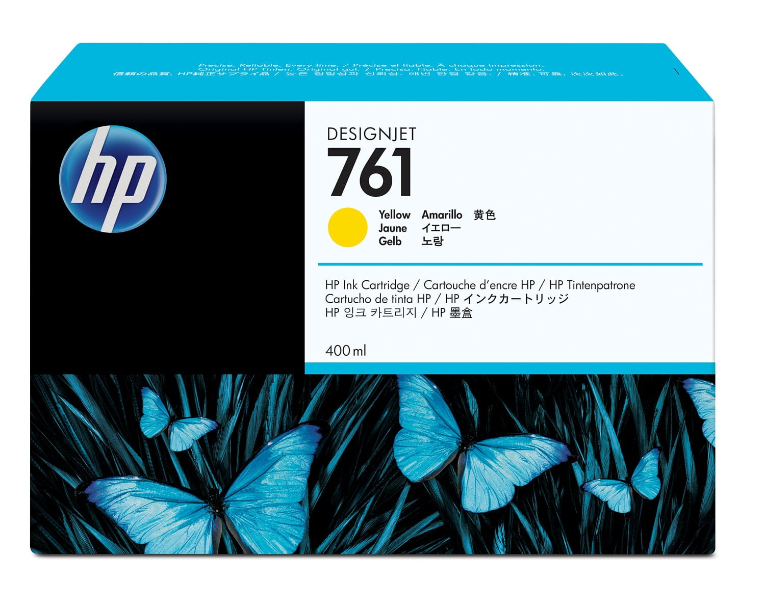 HP 761 400-ml Yellow DesignJet Ink Cartridge, CM992A - Walmart Business ...