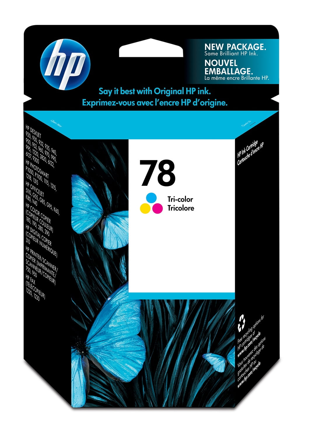HP 78 Tri-color Original Ink Cartridge, ~560 pages, C6578DN#140 ...