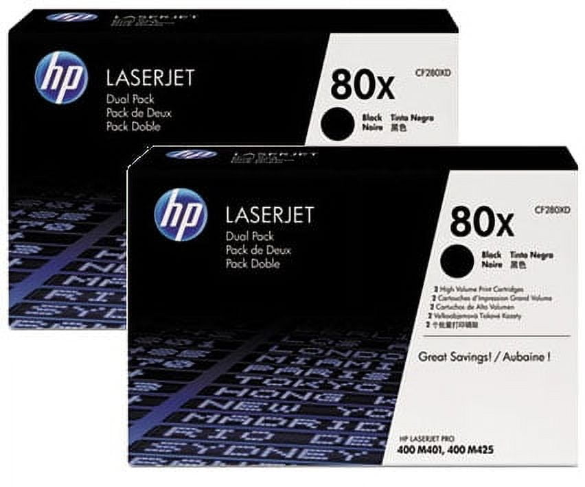HP 80X (CF280X) High-Yield Black Original Toner Cartridge for LaserJet ...
