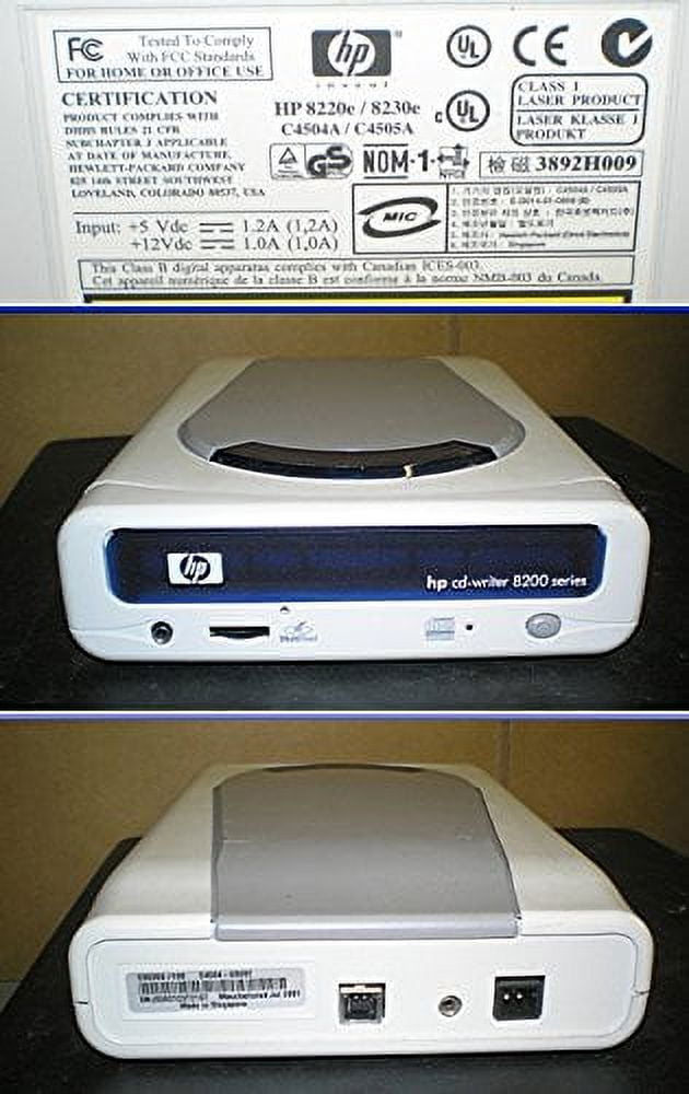 HP 8220E USB EXTERNAL CD-WRITER 8200 SERIES W/PWR - Walmart.com
