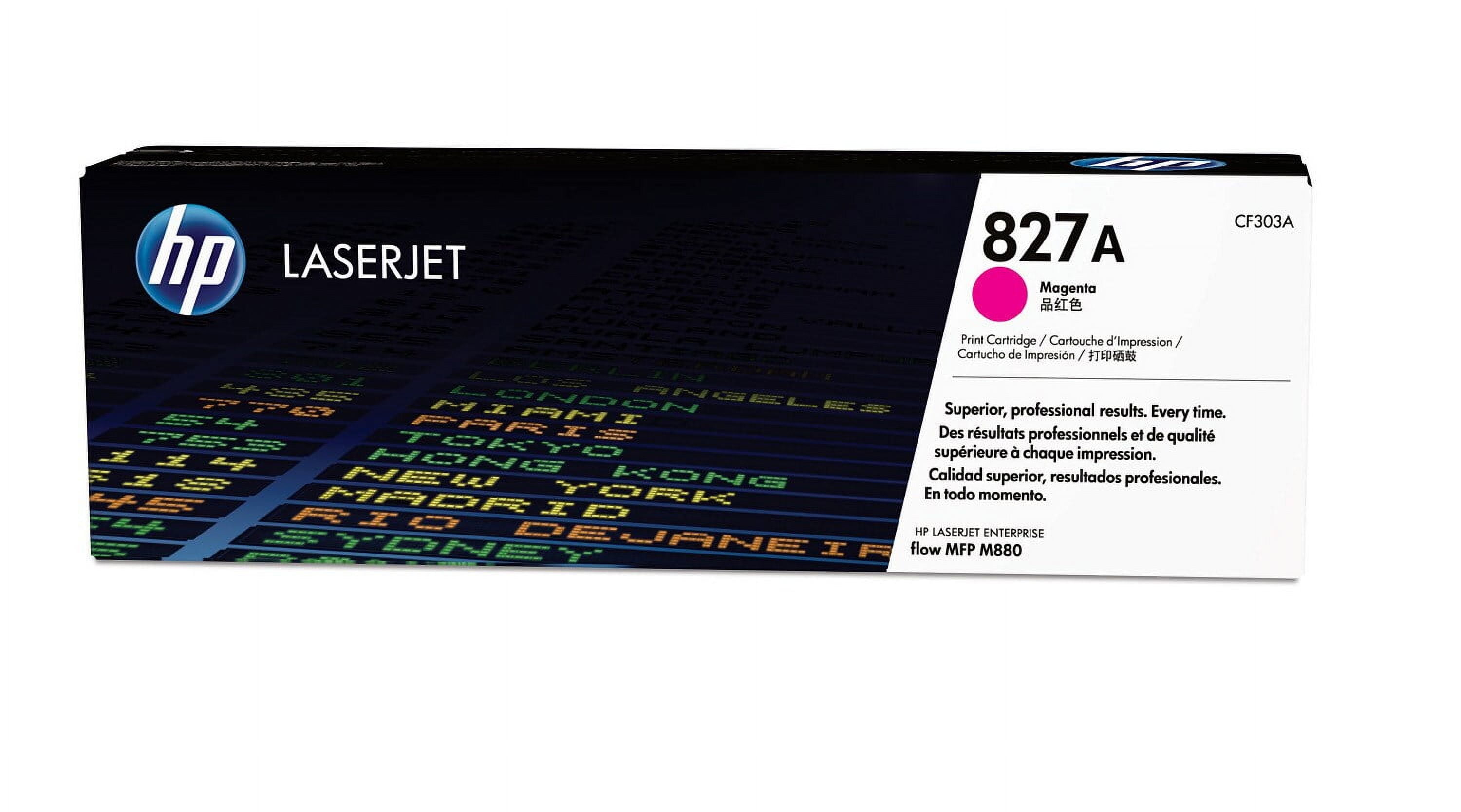 HP 827A Magenta Original LaserJet Toner Cartridge, ~32,000 pages ...