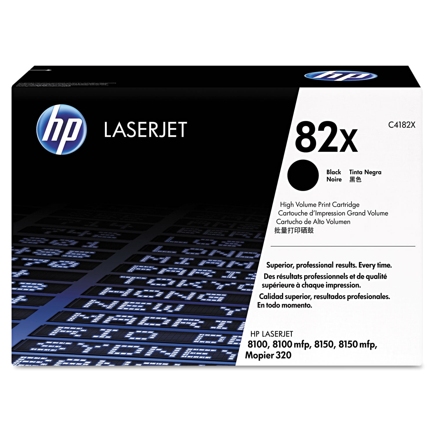 HP 82X High Yield Black Laser Printer Original Toner Cartridge - 20000 ...