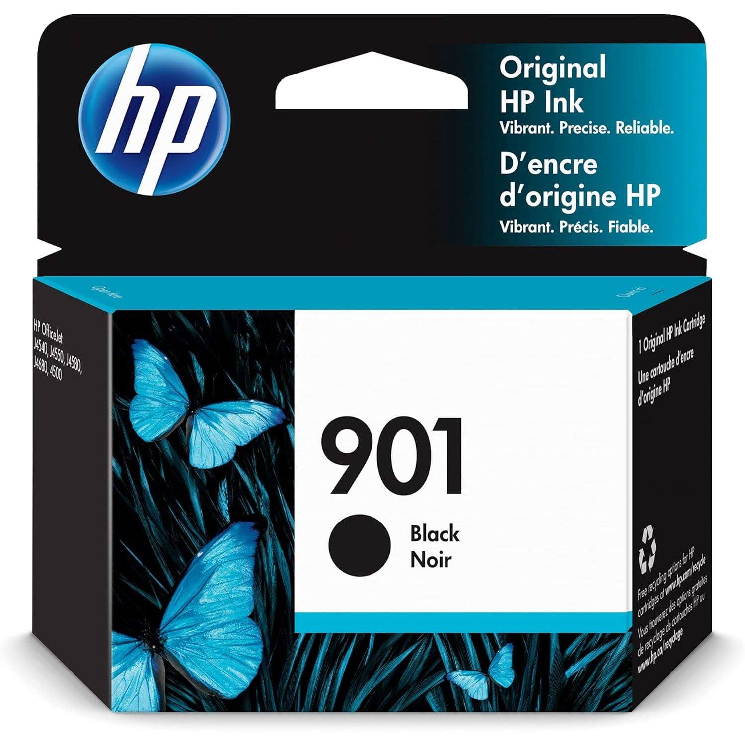 HP 901 | 2 Ink Cartridges | Black | Works with HP OfficeJet 4500, J4500 ...