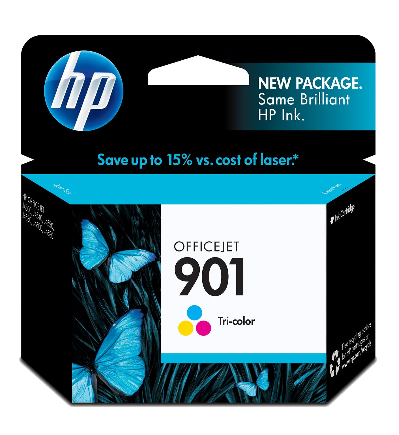 HP 901 Tri-color Ink Cartridge, 360 Pages, Eco-Friendly, High-Quality ...