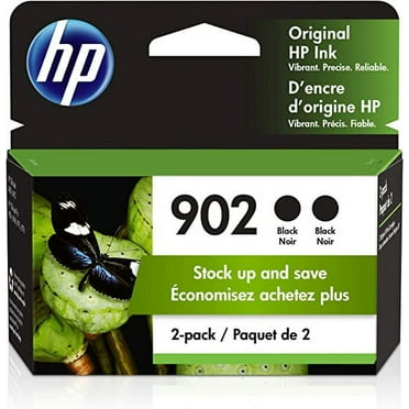 HP 902XL High-Yield Black Original Ink Cartridge, 2/Pk, Easy Install ...