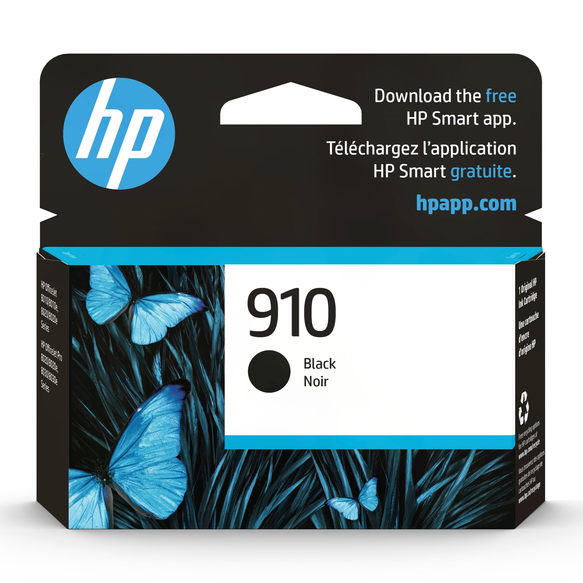 HP 910 Black Original Ink Cartridge 3YL61AN#140, OfficeJet 8020-8035 ...