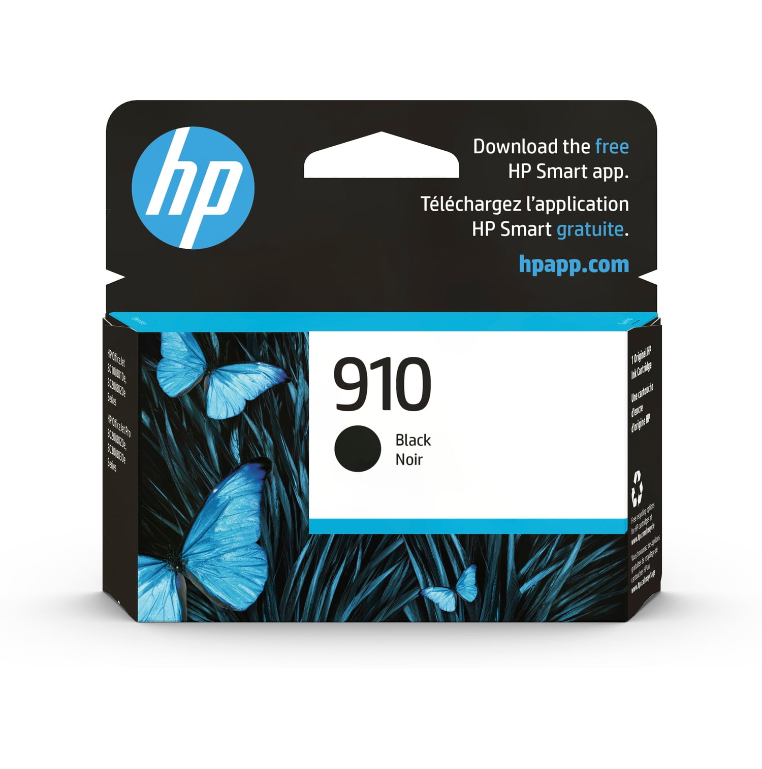 HP 910 Black Original Ink Cartridge 3YL61AN#140, OfficeJet 8020-8035 ...