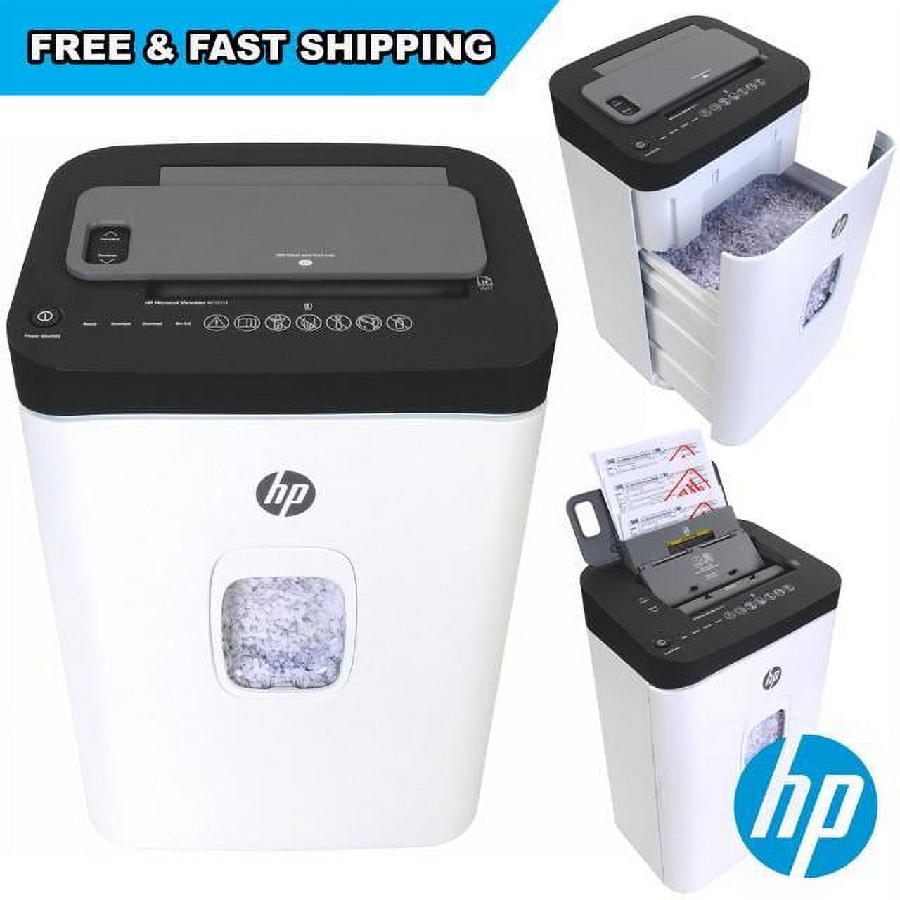 HP AF2014 Heavy-Duty Microcut Shredder, 200-Sheet, Credit Card ...